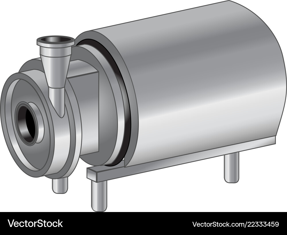 Industrial pump Royalty Free Vector Image - VectorStock