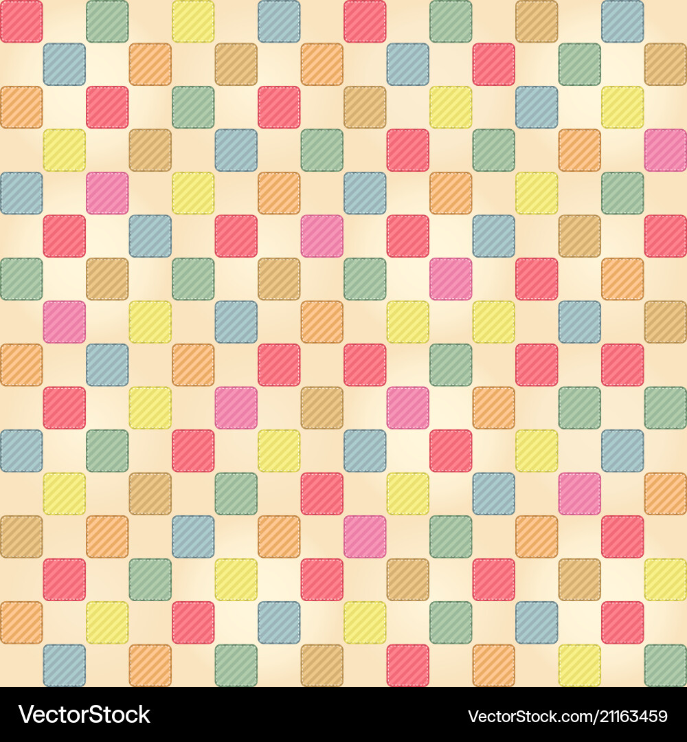 Seamless cute colorful checkers pattern Royalty Free Vector