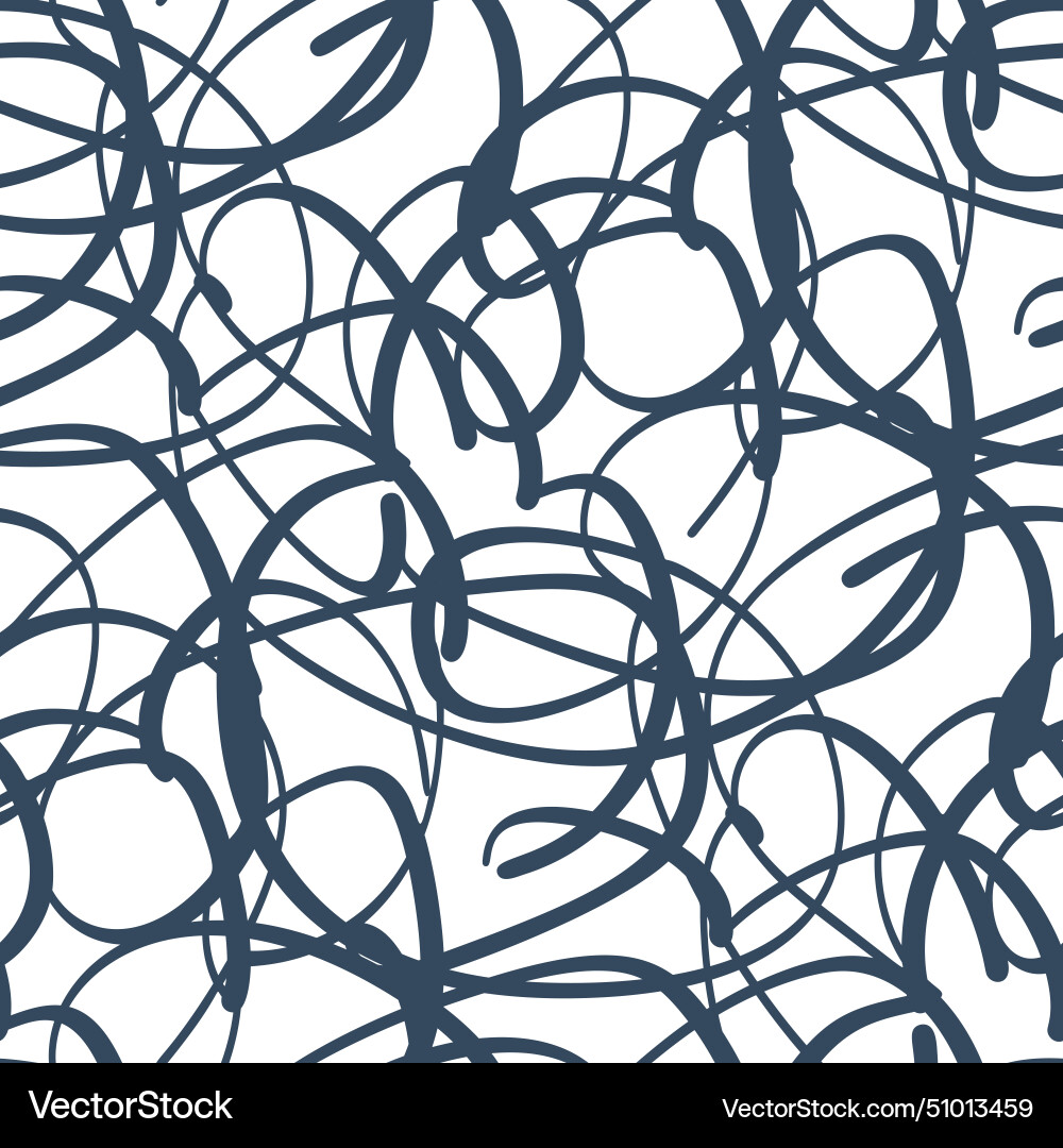 Seamless pattern with a simple abstract drawing Vector Image