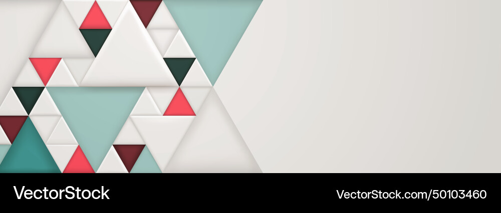 Abstract background with triangular shapes Vector Image