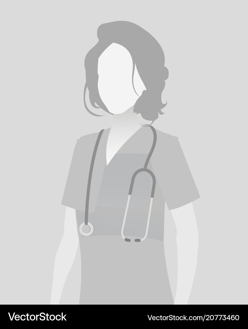 Default placeholder doctor half-length portrait Vector Image