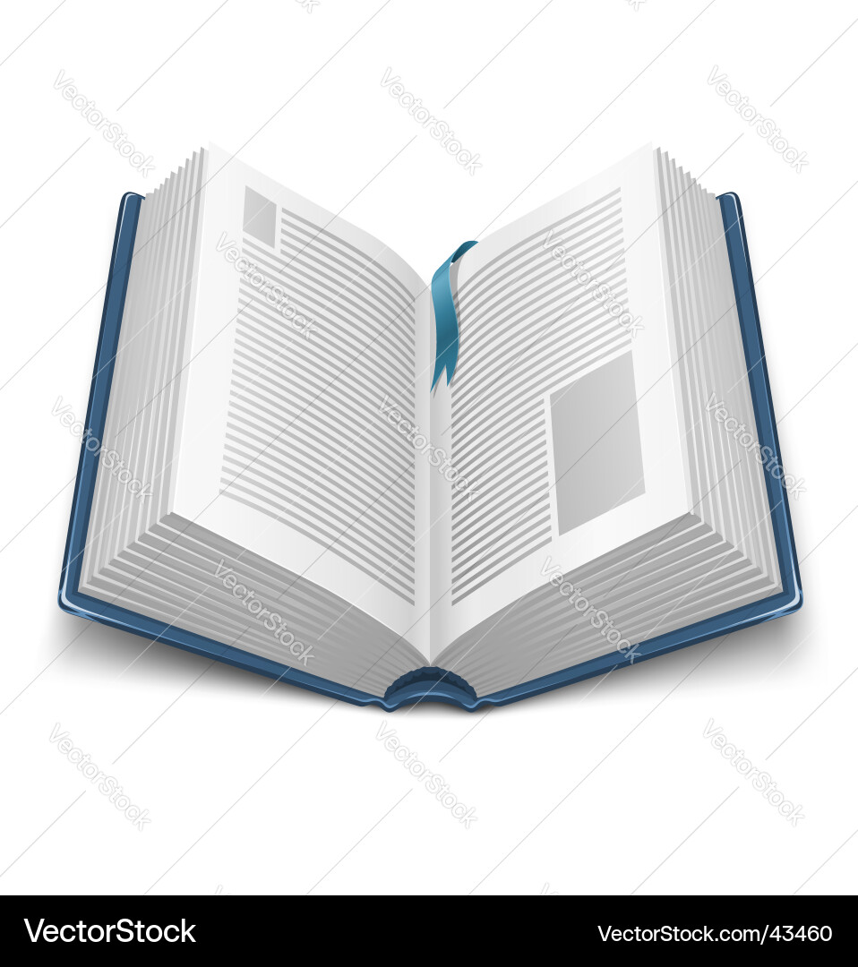 Open book Royalty Free Vector Image - VectorStock