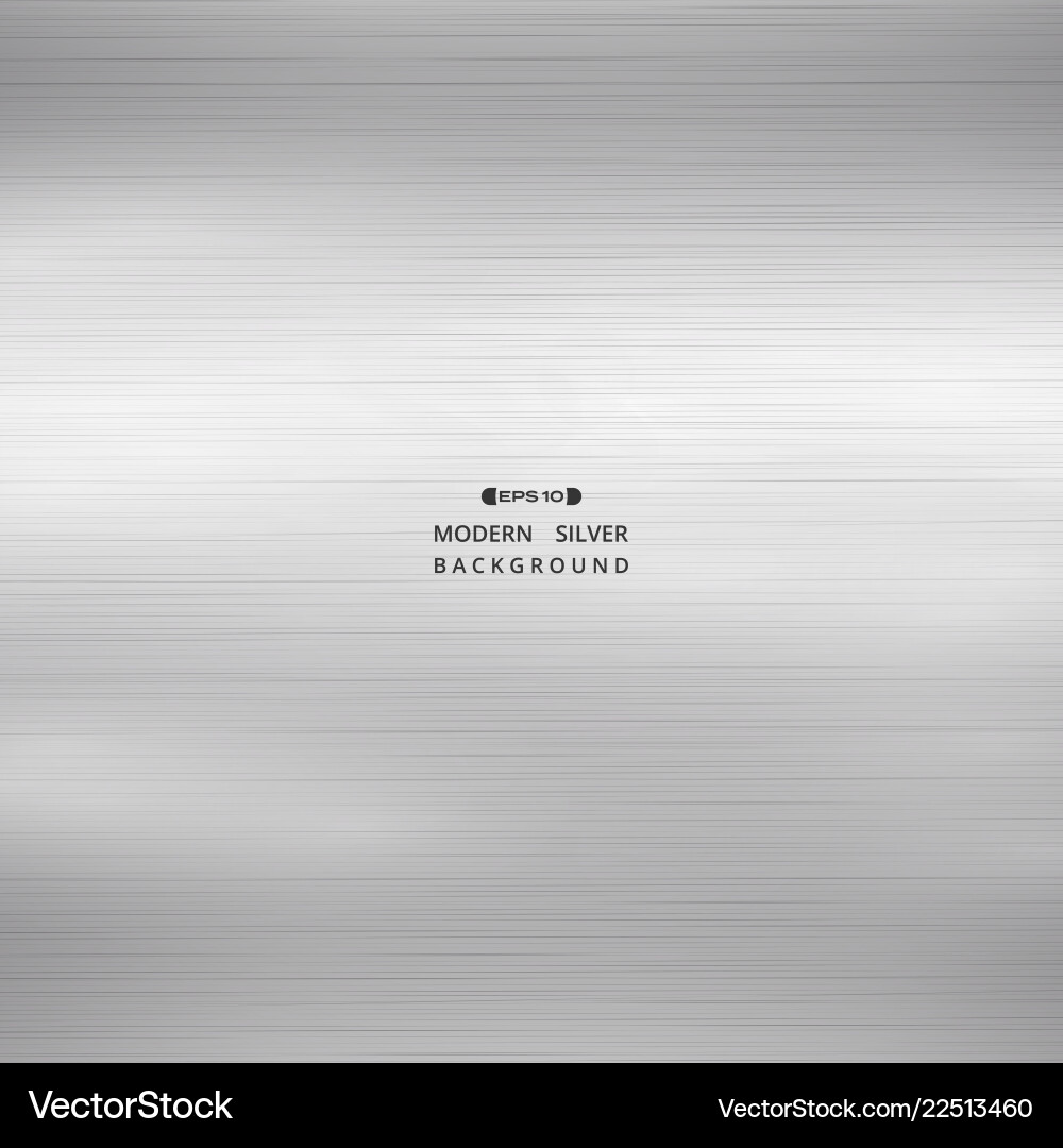 Silver stainless steel plate background Royalty Free Vector