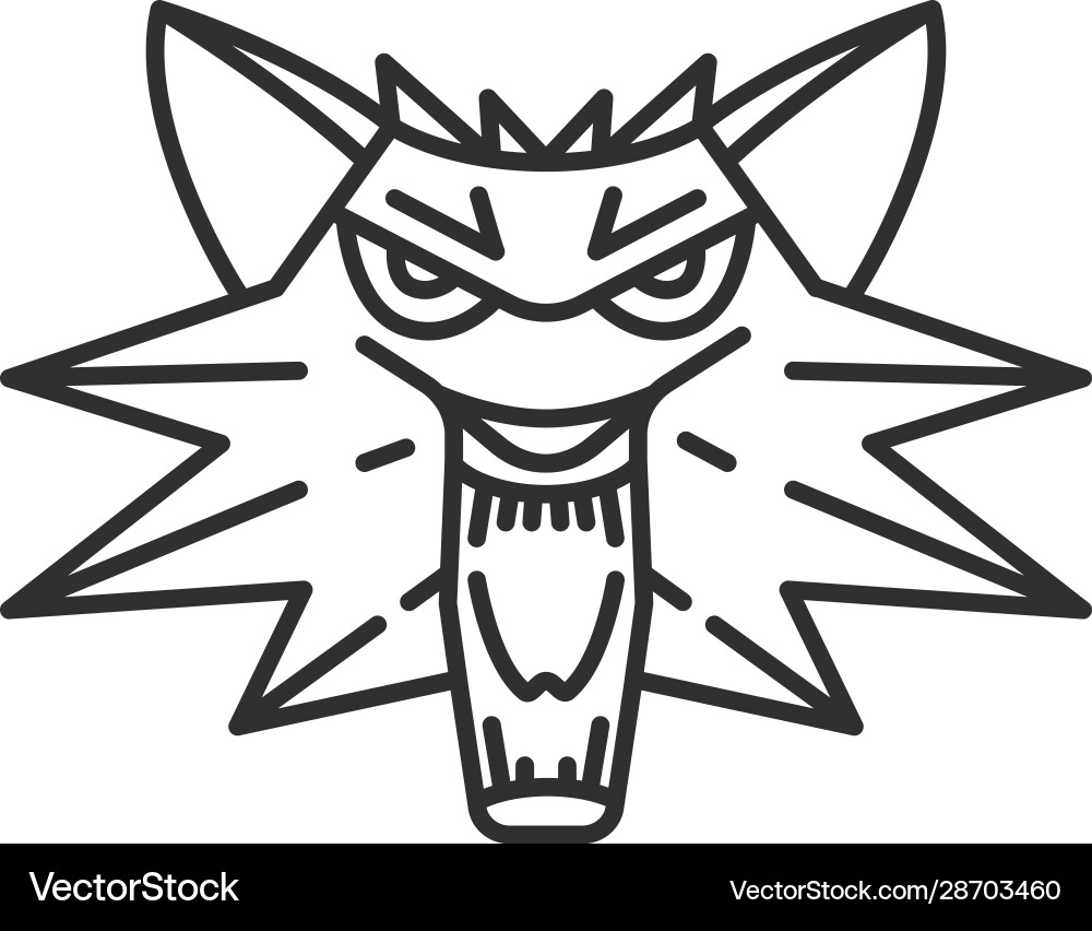 Wolf head icon Royalty Free Vector Image - VectorStock
