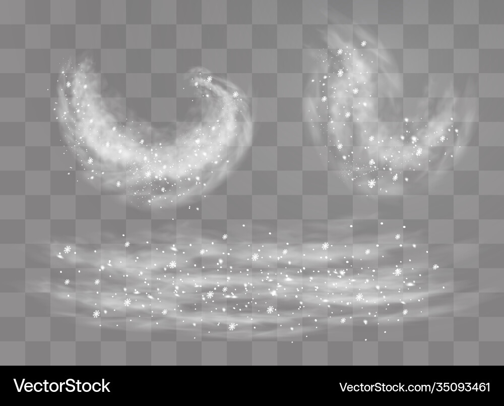 Snow and wind Royalty Free Vector Image - VectorStock
