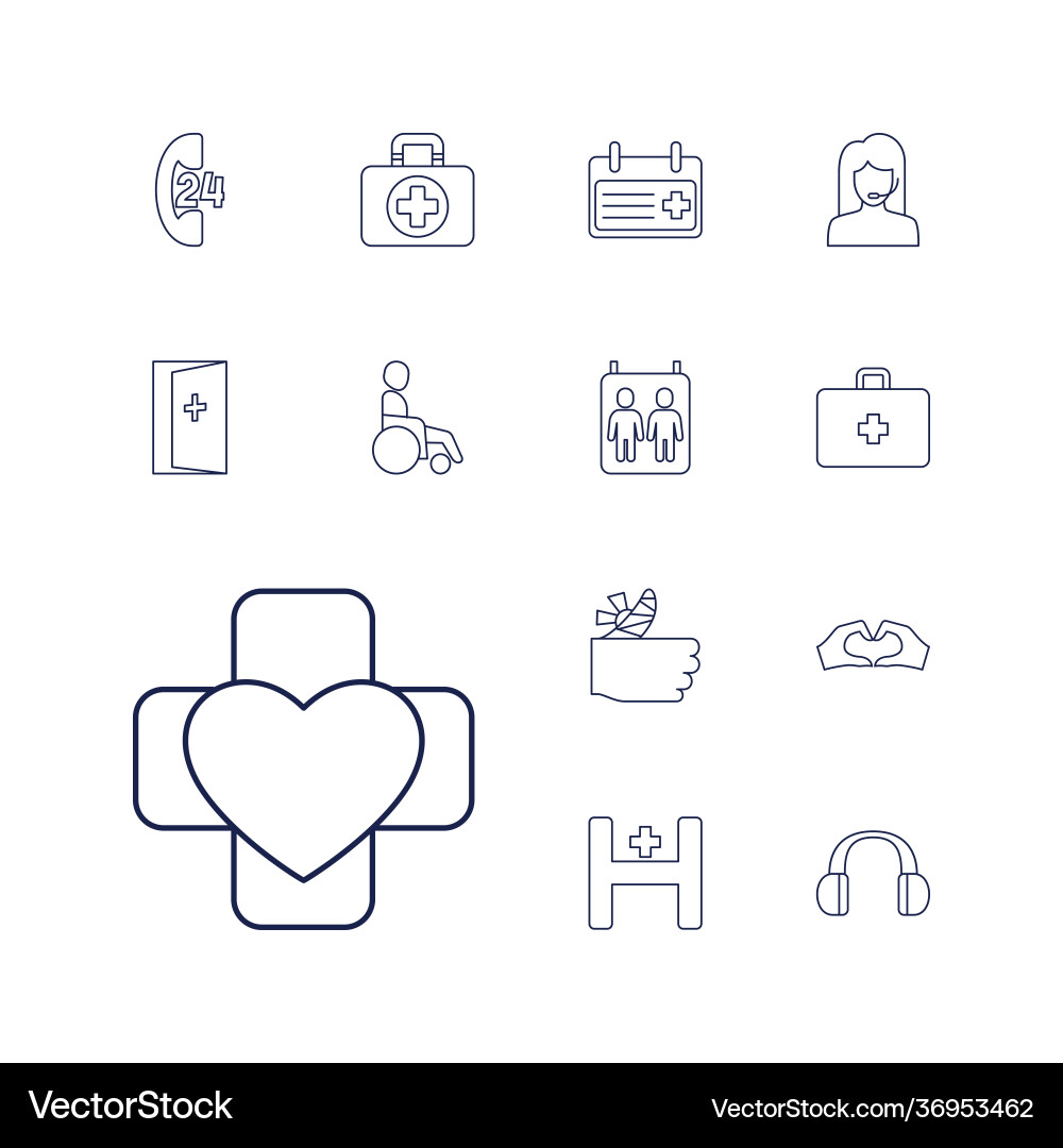 13 help icons Royalty Free Vector Image - VectorStock