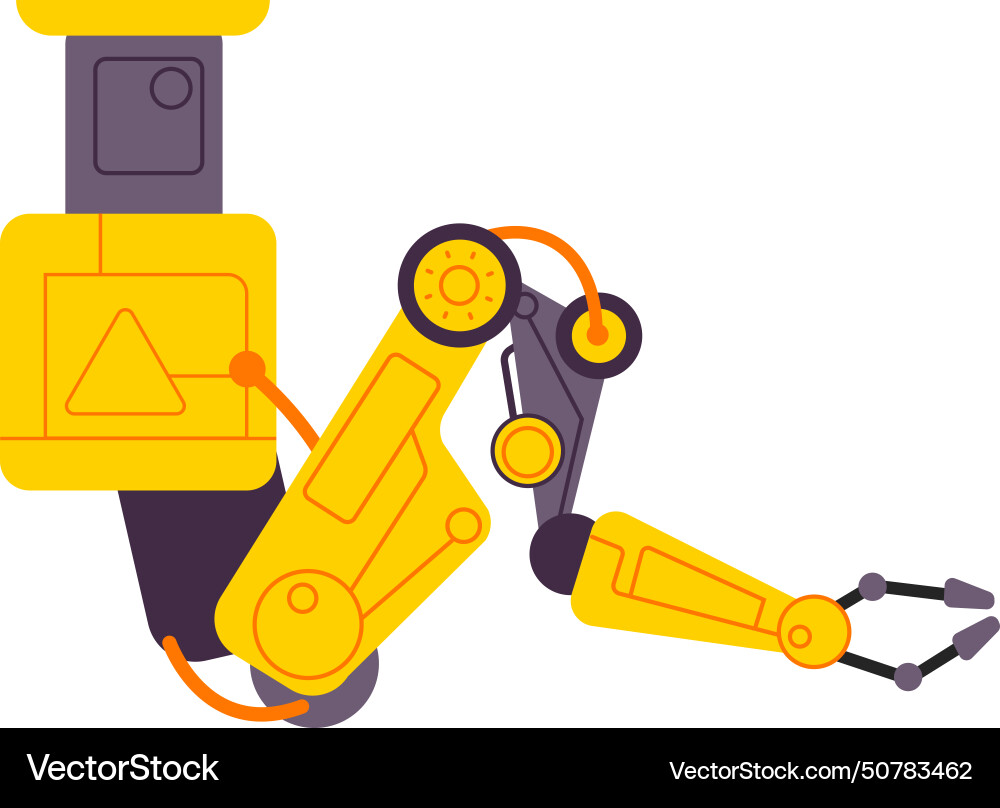 Industrial assembly manipulator robotic arm Vector Image
