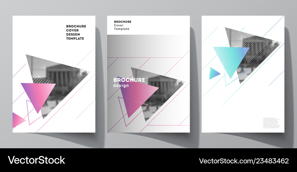 Layout of a4 format modern cover Royalty Free Vector Image