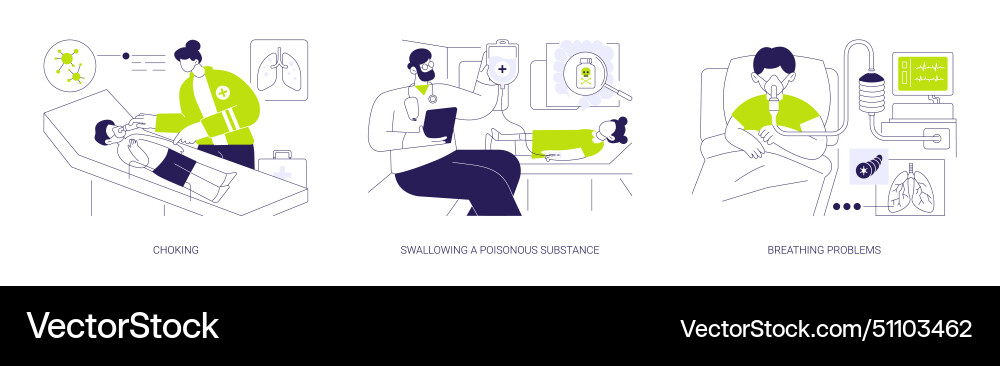 Pediatric emergency medicine abstract concept Vector Image