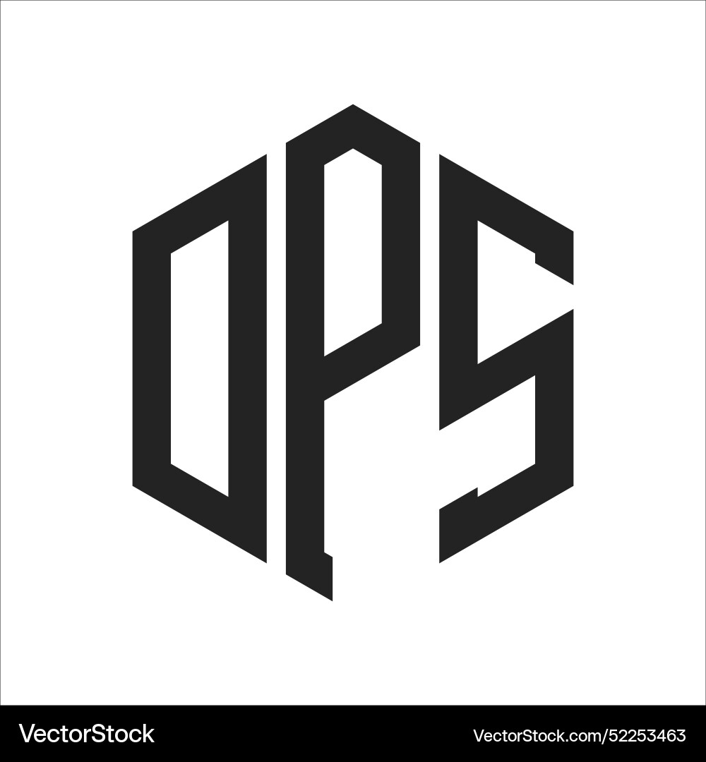 Dps logo design initial letter dps monogram logo Vector Image