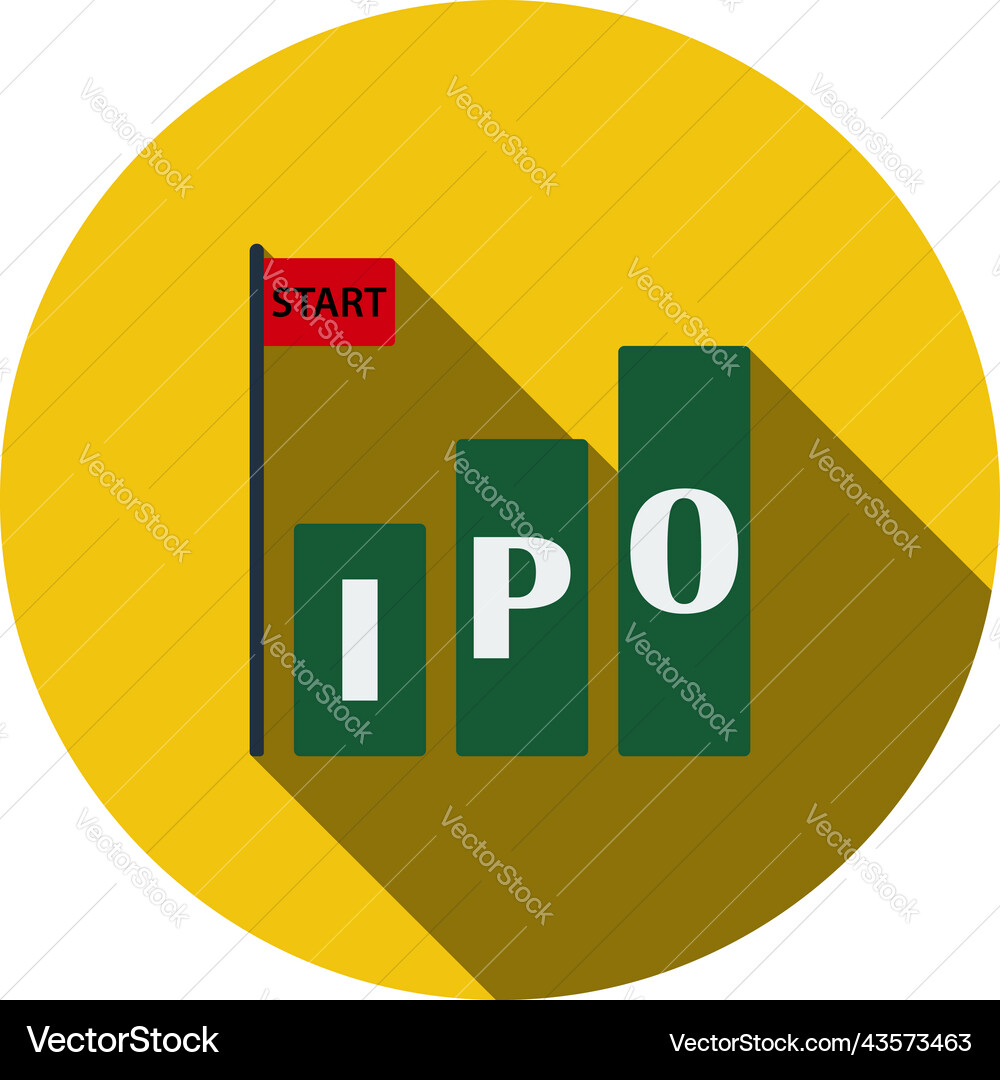 Ipo icon Royalty Free Vector Image - VectorStock