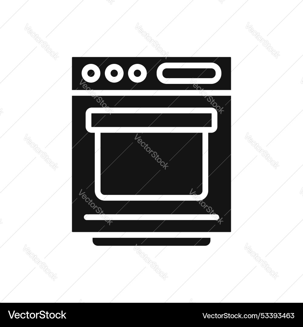 Oven icon isolated on white background Royalty Free Vector