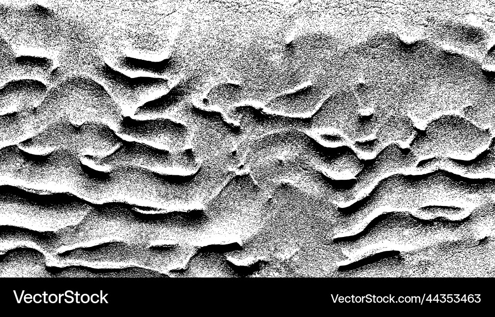 Sand effect black texture Royalty Free Vector Image