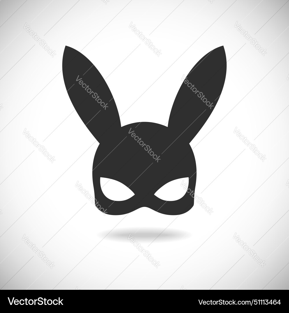 Bunny mask Royalty Free Vector Image - VectorStock