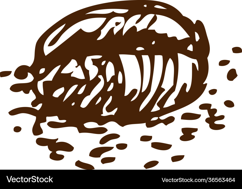 Coffee bean doodle Royalty Free Vector Image - VectorStock