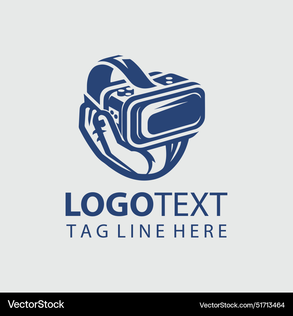 Virtual reality logo Royalty Free Vector Image