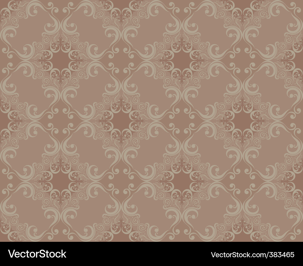 Damask wallpaper Royalty Free Vector Image - VectorStock
