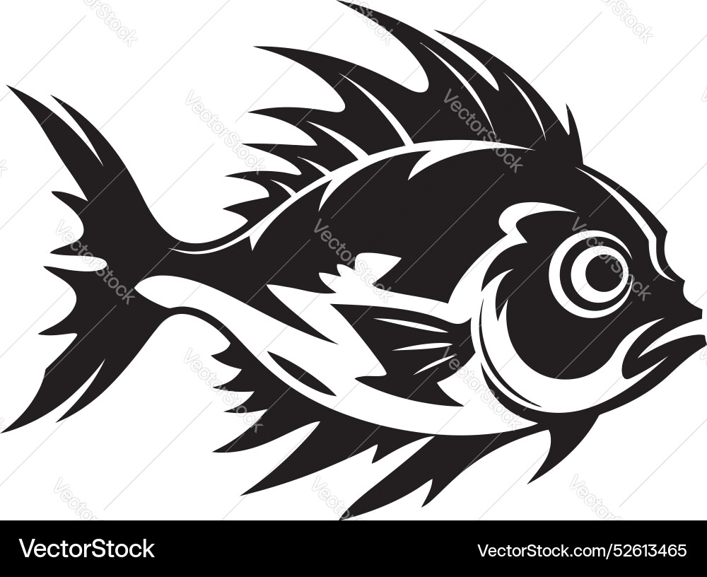 Exotic aquatic tropical river fish marine Vector Image