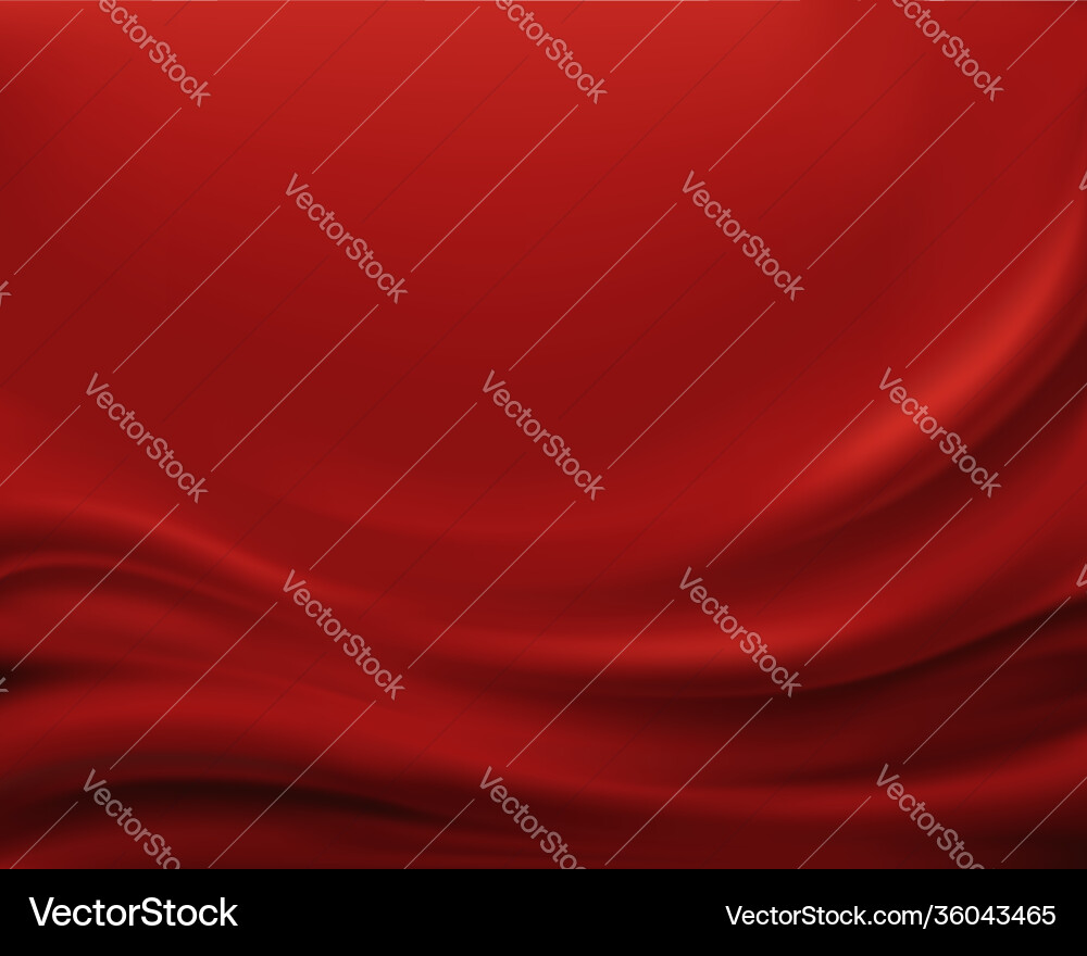 Red Silk Fabric Texture Royalty Free Vector Image
