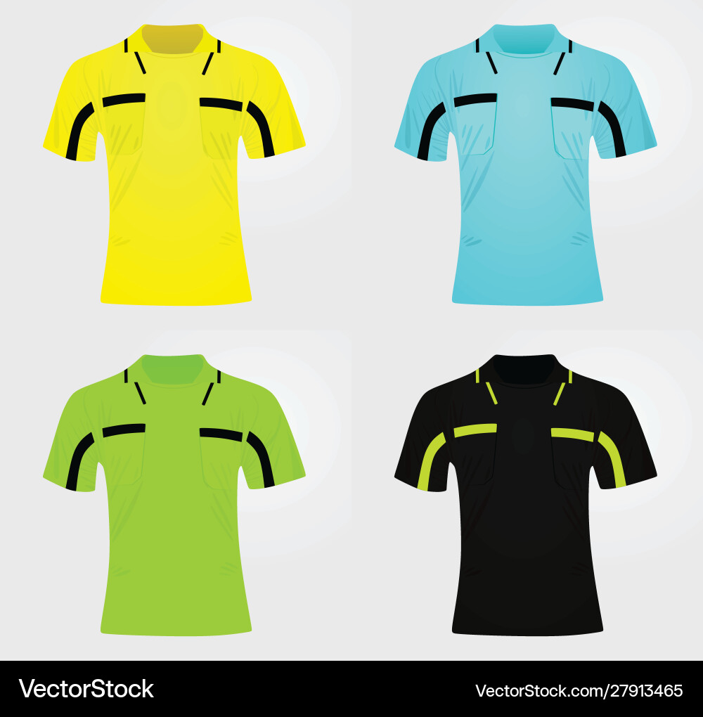 Referee jersey Royalty Free Vector Image - VectorStock
