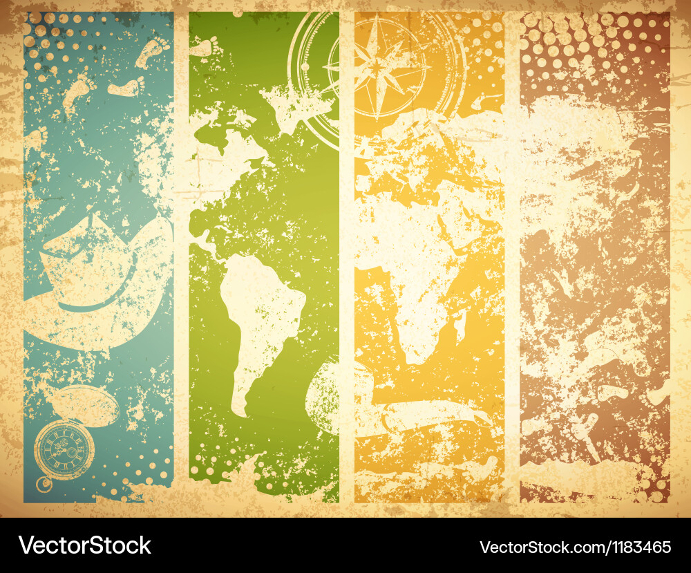 Vintage travel Royalty Free Vector Image - VectorStock