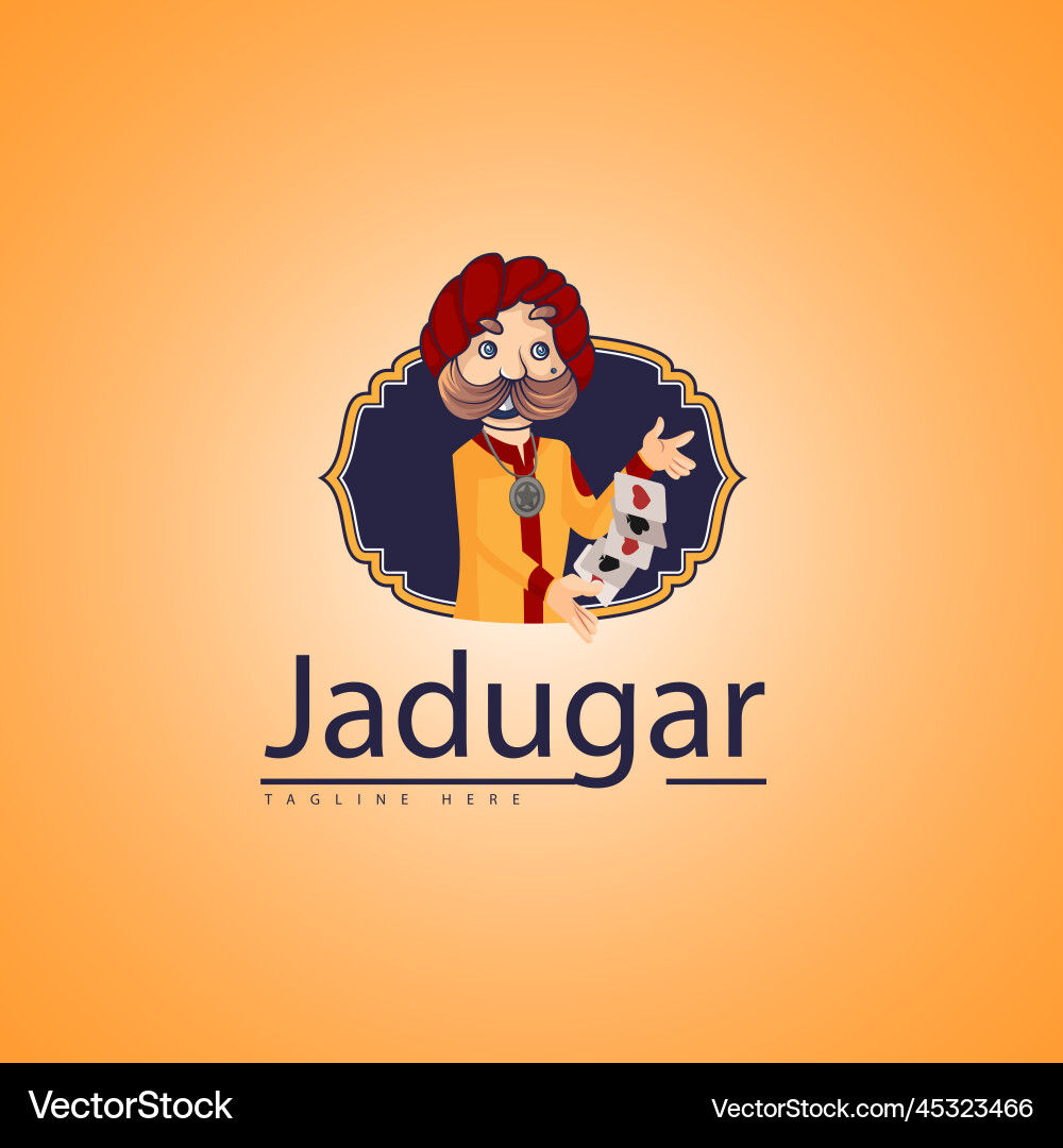 Jadugar mascot logo Royalty Free Vector Image - VectorStock