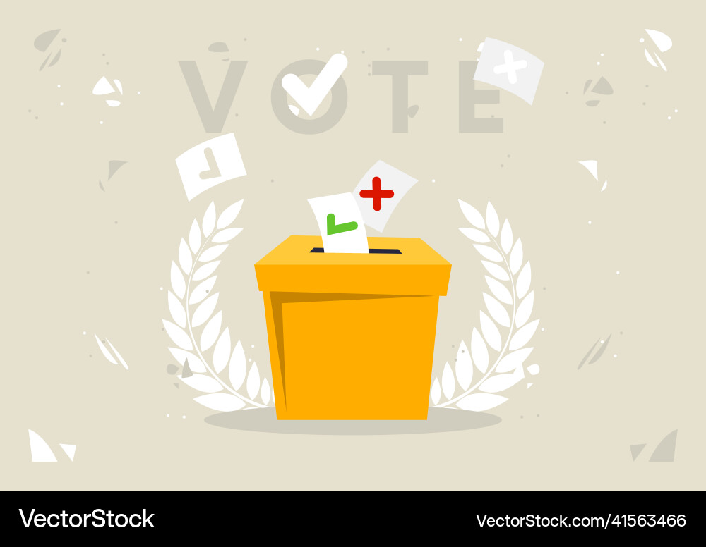 Voting box Royalty Free Vector Image - VectorStock