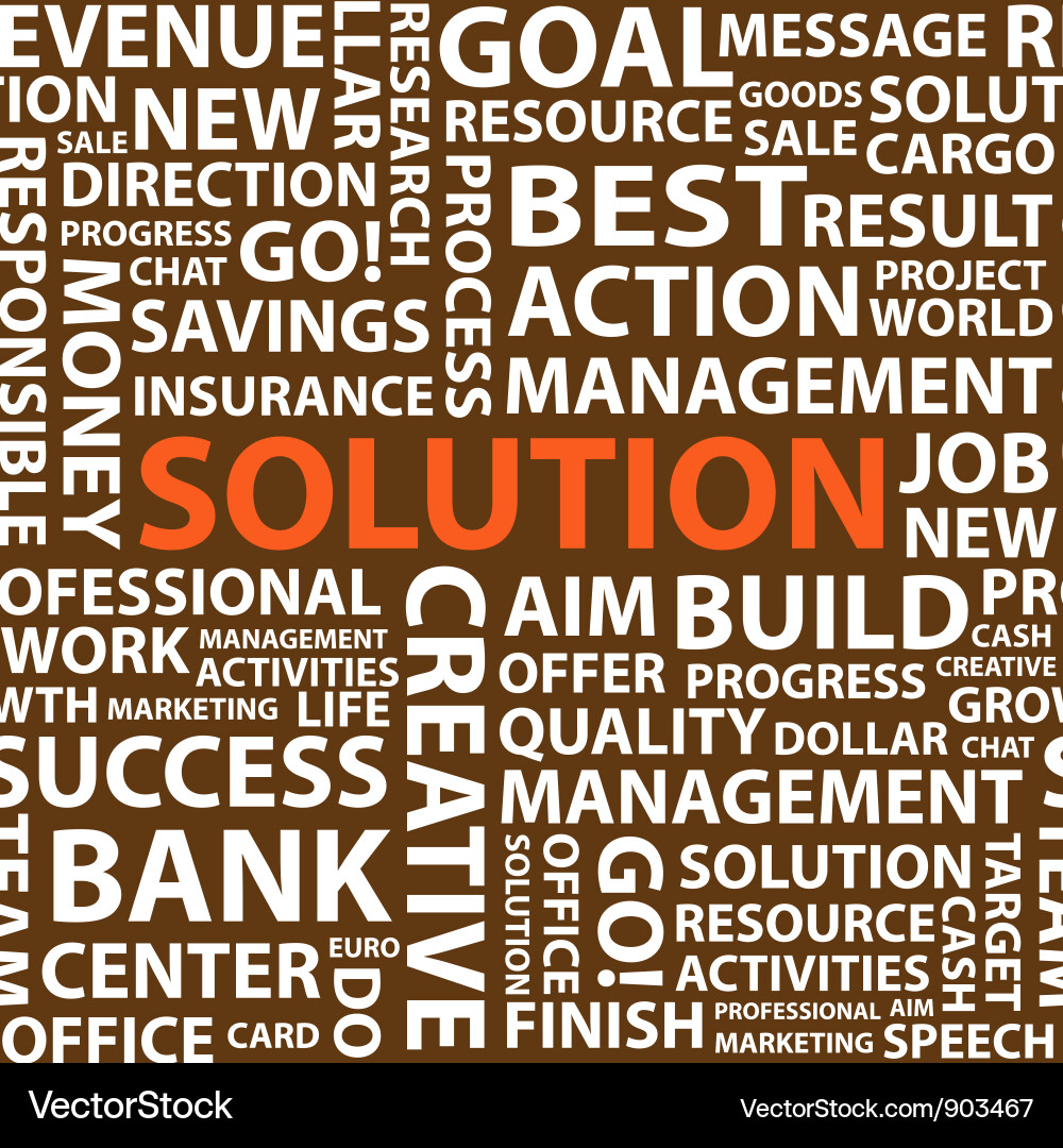 Different business words Royalty Free Vector Image