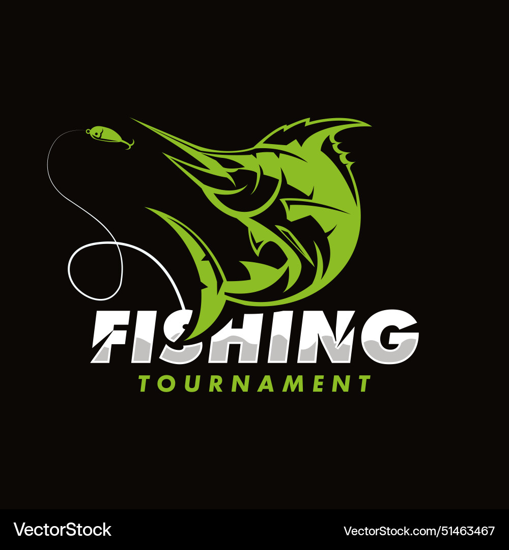 Fishing logo Royalty Free Vector Image - VectorStock