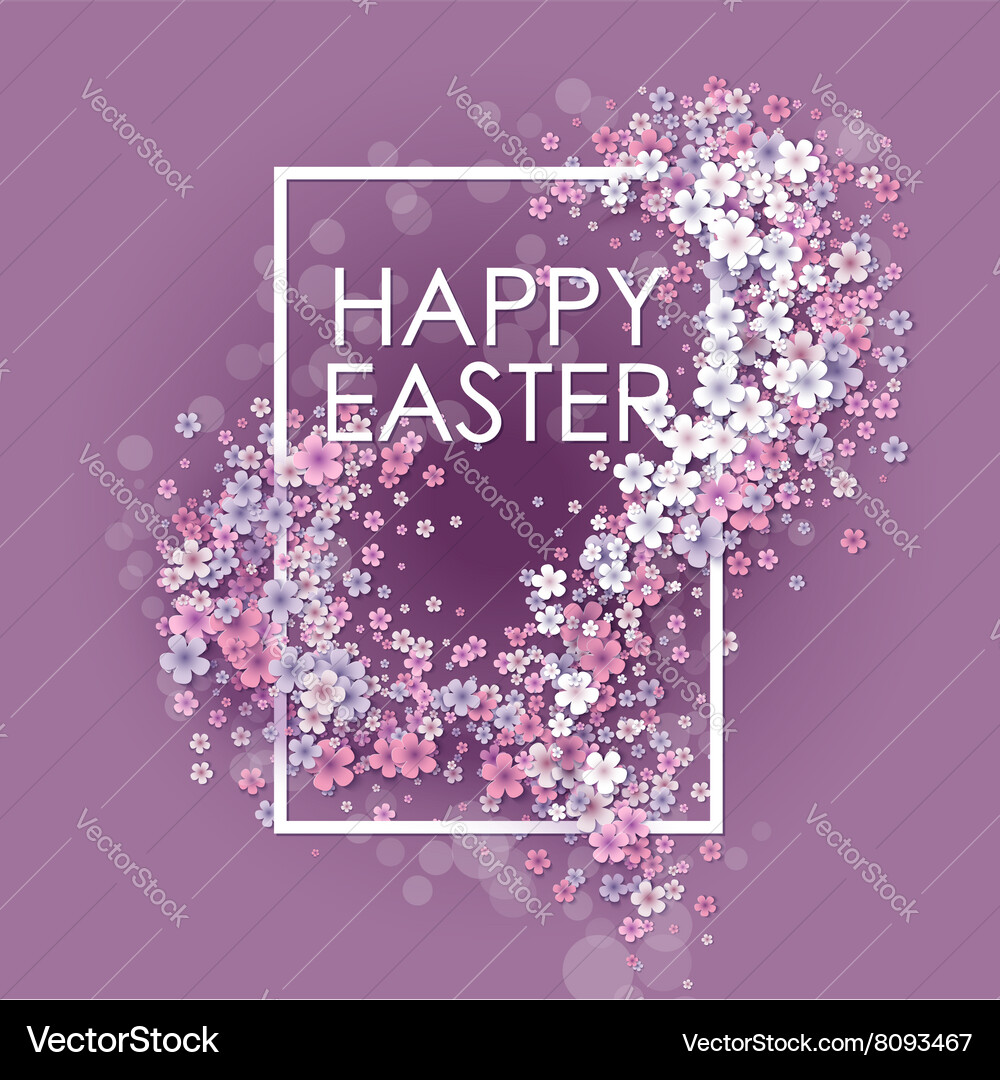 Happy easter background Royalty Free Vector Image