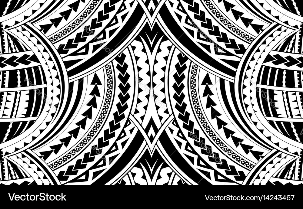 Intricate Polynesian Ornament Royalty Free Vector Image