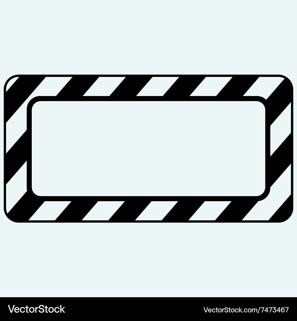Isolated Blank Frame Royalty Free Vector Image