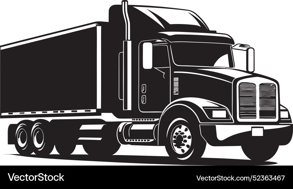 Professional commercial truck design graphics Vector Image