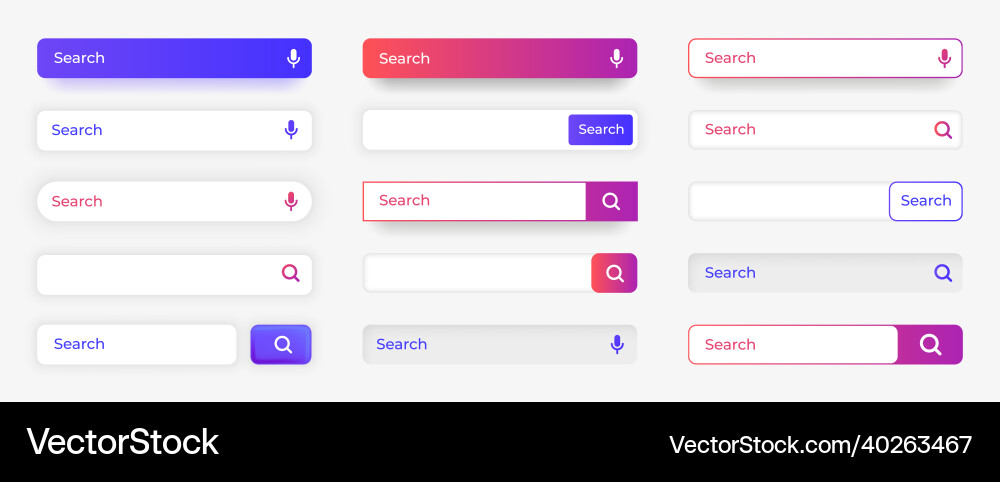 Web search website finding field box with cursor Vector Image