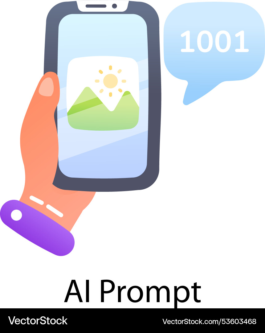 Ai prompt Royalty Free Vector Image - VectorStock