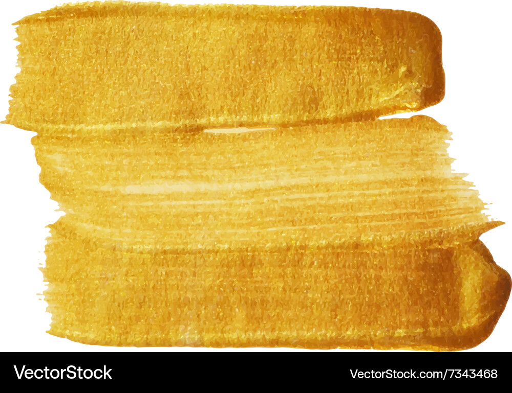 Gold stain isolated on white background Royalty Free Vector