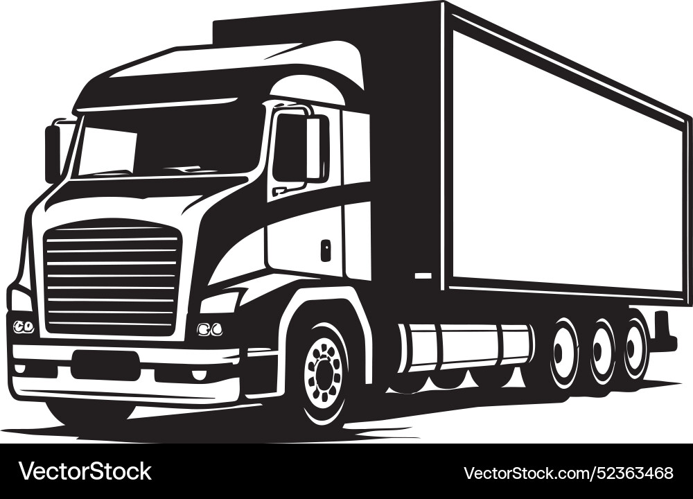 Graphics for freight transportation Royalty Free Vector
