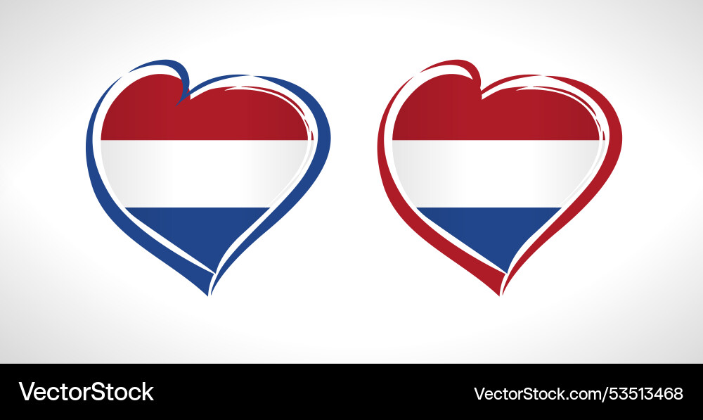 Hearts of the netherlands collection Royalty Free Vector
