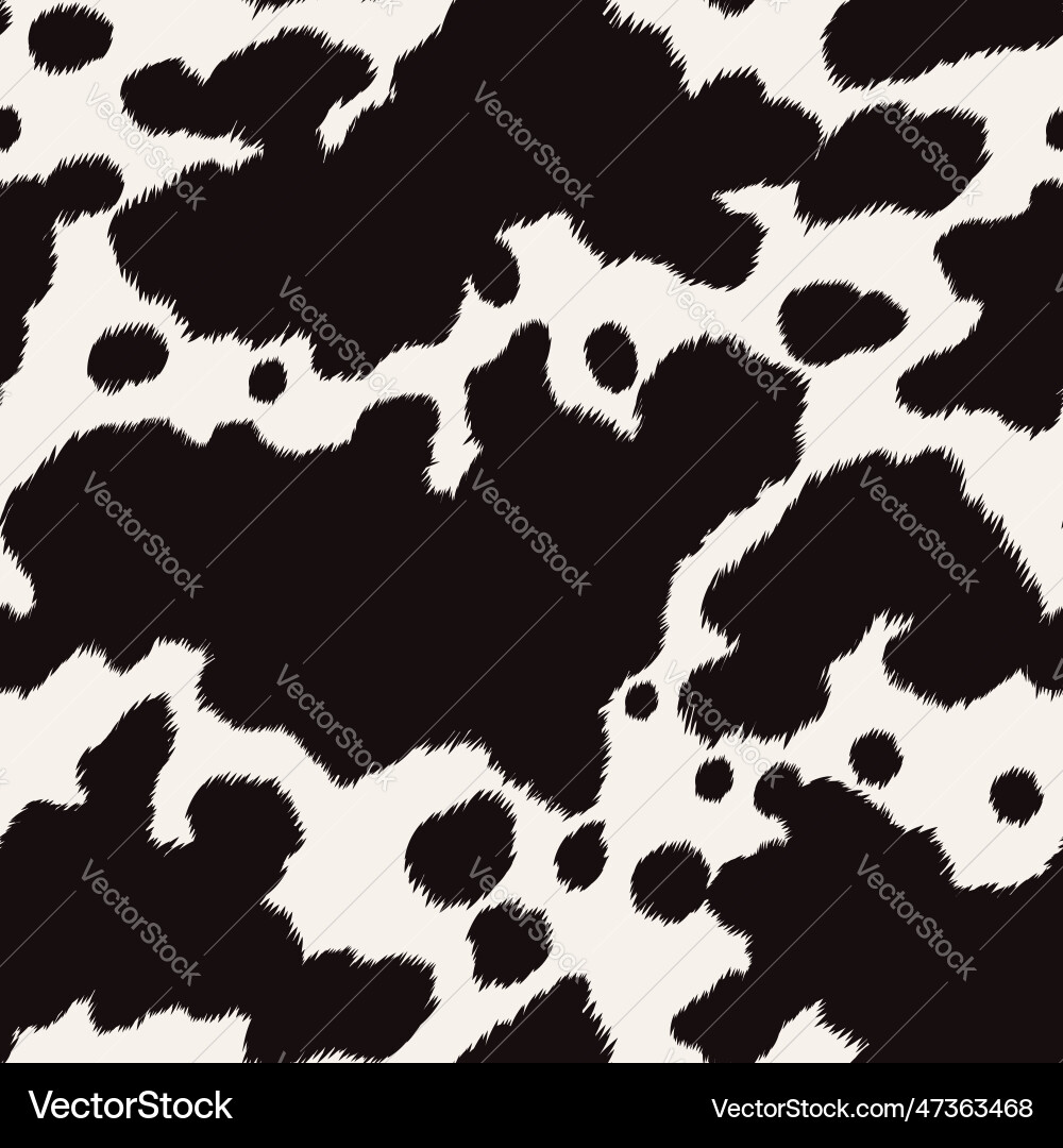 Seamless Cattle Skin Pattern Royalty Free Vector Image