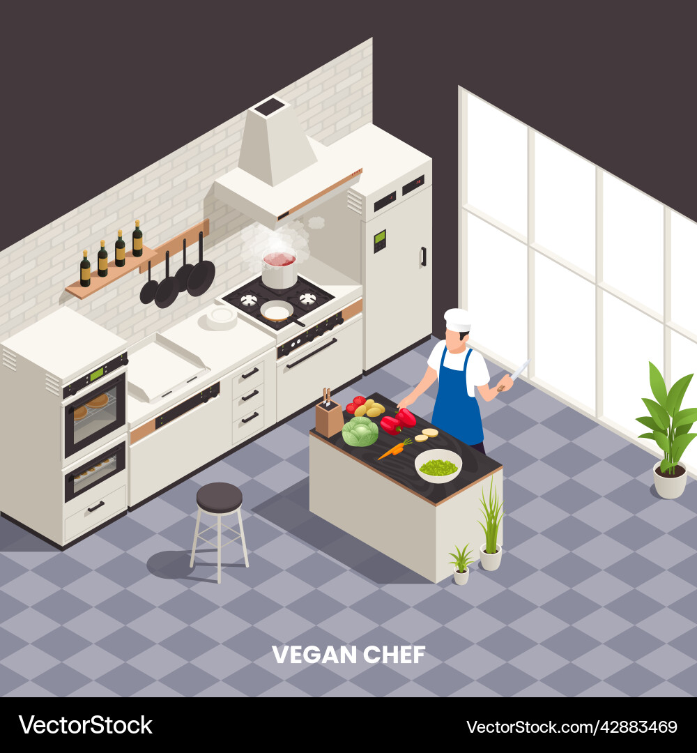 Food industry profession composition Royalty Free Vector