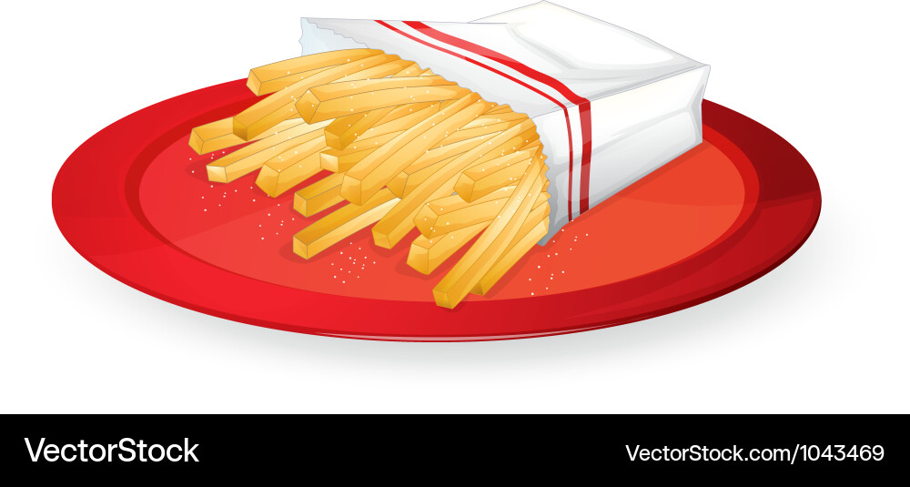 French fries Royalty Free Vector Image - VectorStock
