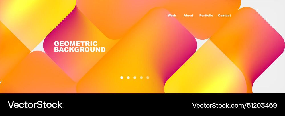 Geometric background in orange and purple gradient