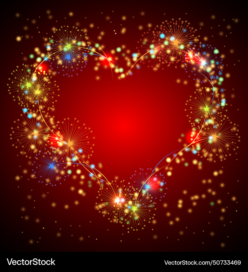 Heart salute valentine background Royalty Free Vector Image