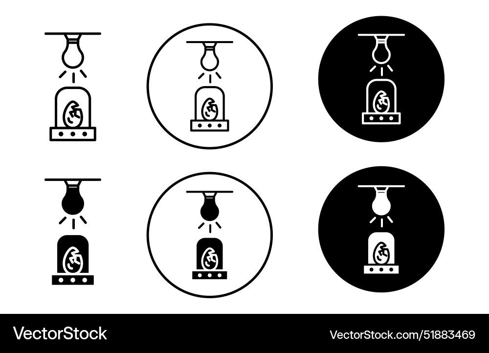 Incubator icon Royalty Free Vector Image - VectorStock