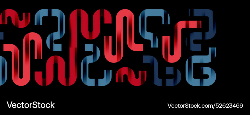 Lines abstract letter style design background Vector Image