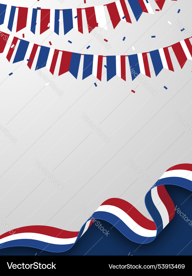 Netherlands background for festivals and national Vector Image