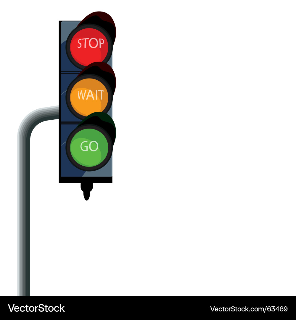 Stop wait go Royalty Free Vector Image - VectorStock