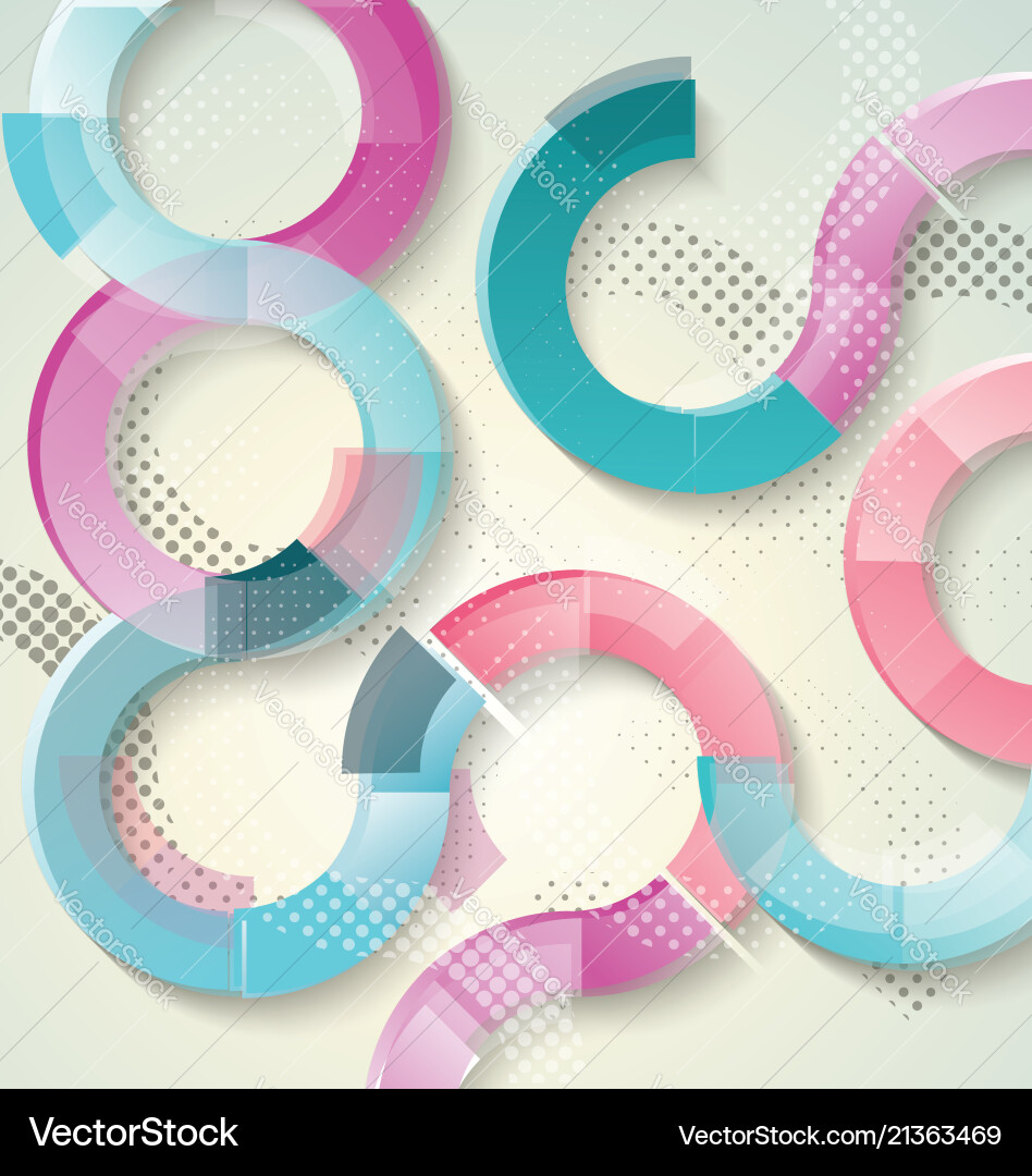 Transparent Circles Background Royalty Free Vector Image