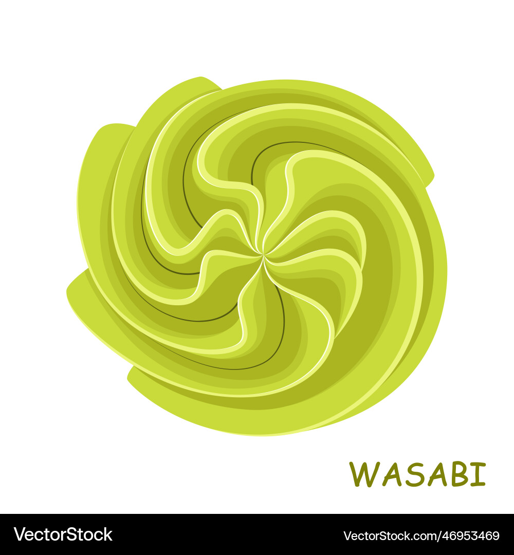 Wasabi Root - Close-Up Shot Royalty Free Vector Image