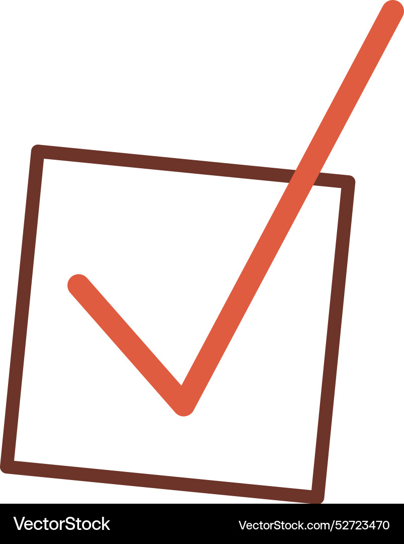 Agree in box sign Royalty Free Vector Image - VectorStock